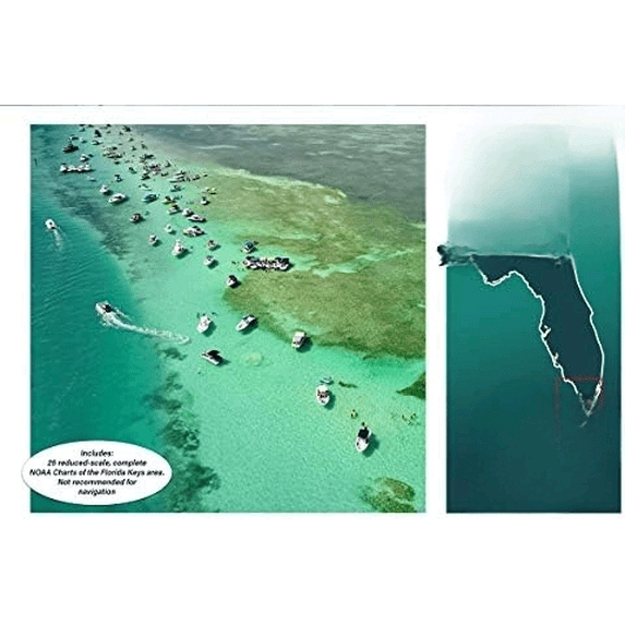 Florida Keys Chart Atlas 12x18 Spiral-Bound Book of 25 Reduced-Scale ...