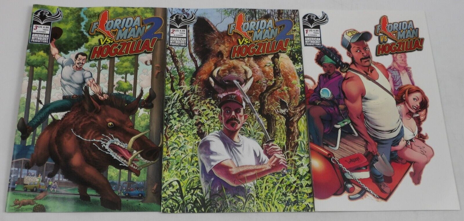Florida Man vs Hogzilla #1-3 VF/NM complete series Mike Baron ...