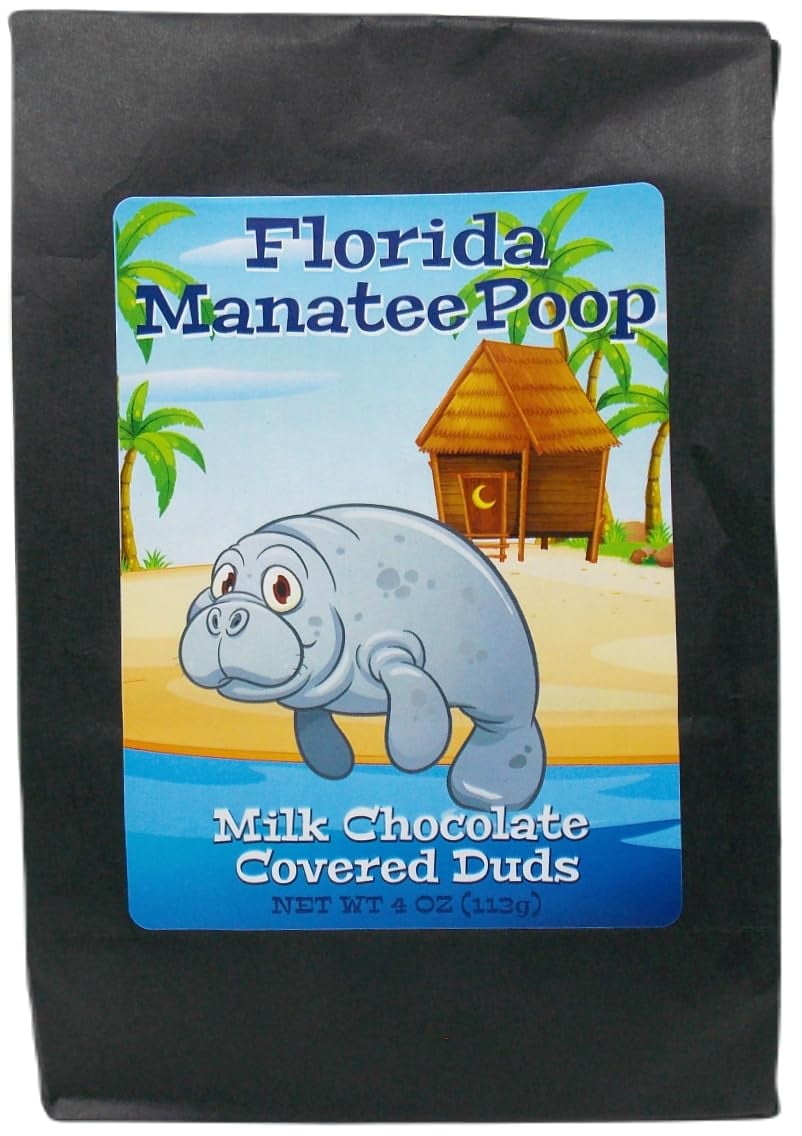 Florida Manatee Poop - Milk Chocolate Covered Duds (4 Ounces) - Exotic ...