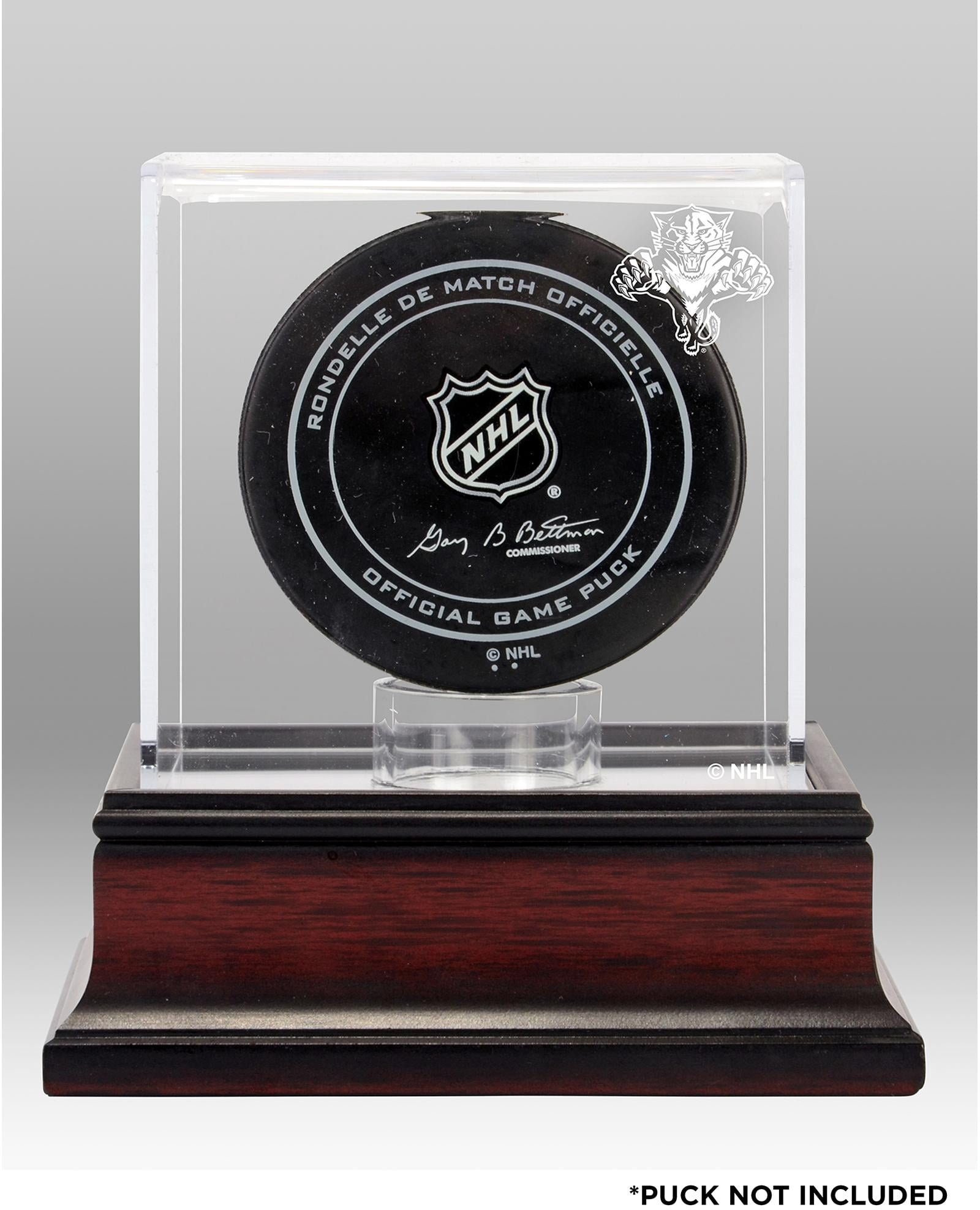 Florida Panthers (1993-2016) Mahogany Hockey Puck Logo Display Case ...