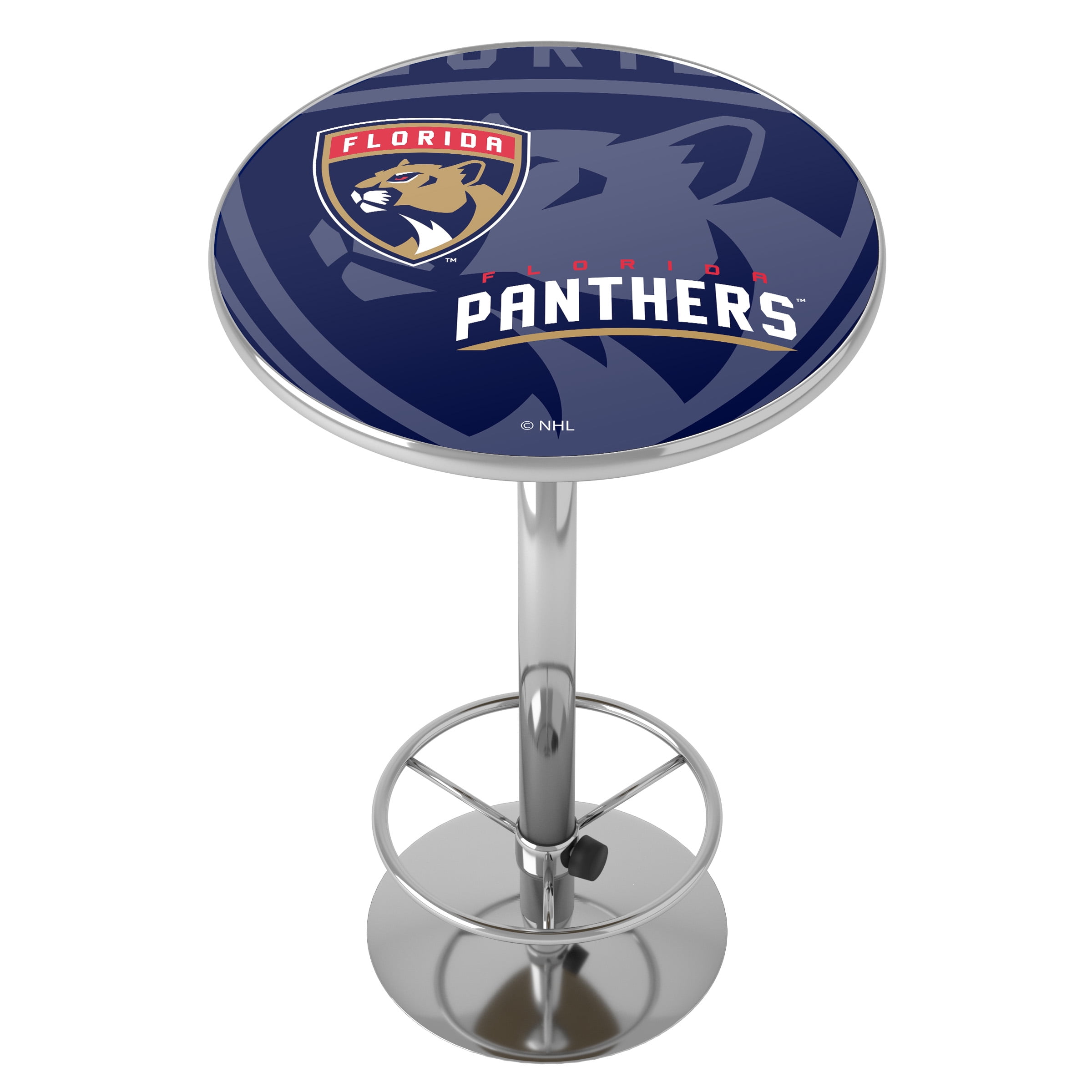 Florida Panthers Watermark Bar Table with Adjustable Footrest and ...