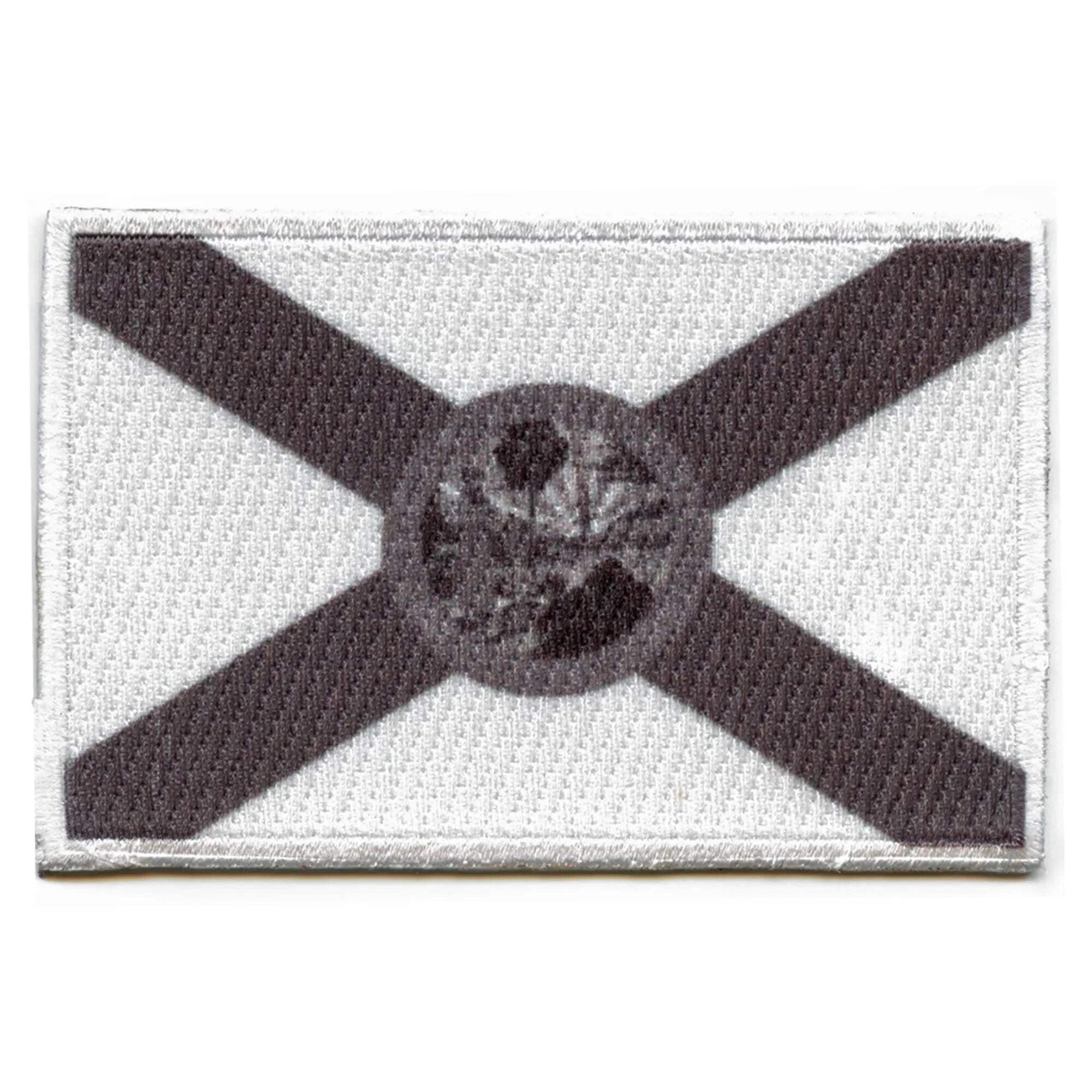 Florida Patch State Flag Grayscale Embroidered Iron On - Walmart.com