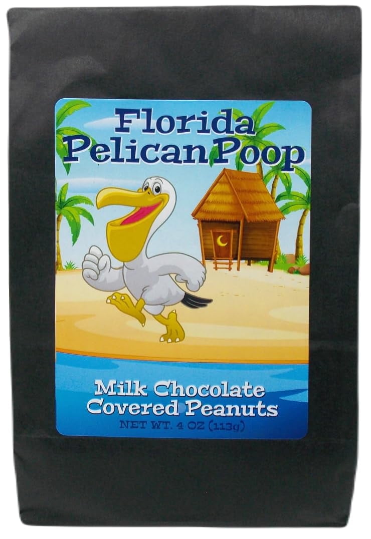 Florida Pelican Poop - Milk Chocolate Covered Peanuts (4 Ounces) - Fun ...