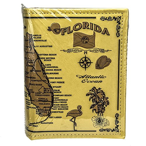 Florida Photo Album Leather Picture Albums Florida State Map Gift ...