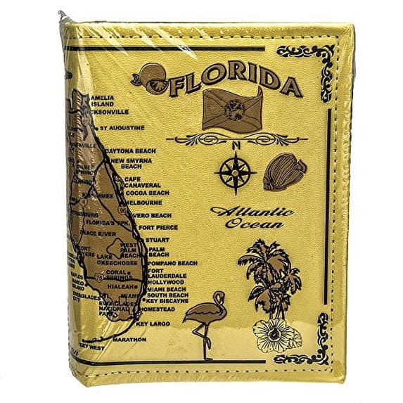 Florida Photo Album Leather Picture Albums Florida State Map Gift ...