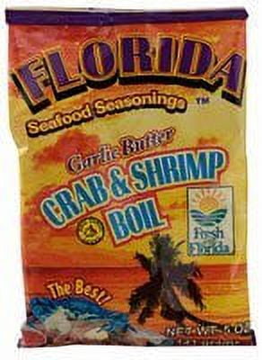 Florida Seafood Seasonings Garlic Butter Crab & Shrimp Boil, 5 oz, 2 ...