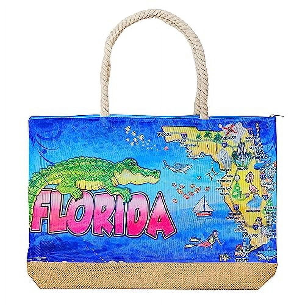 Florida Souvenirs Gifts Beach Bags for Women, Mesh Oversized Beach ...