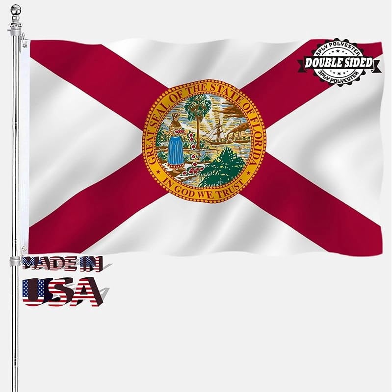 Florida State Flag 3x5 Outdoor Double Sided Heavy Duty 3 Ply Polyester ...