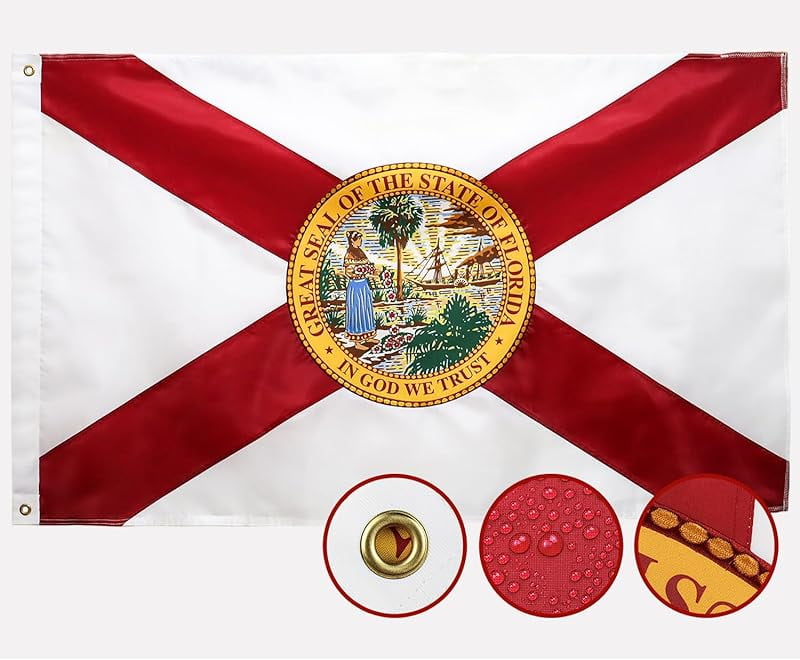 Florida State Flag 3x5 Outdoor The Longest Lasting MN Flags Heavy Duty ...