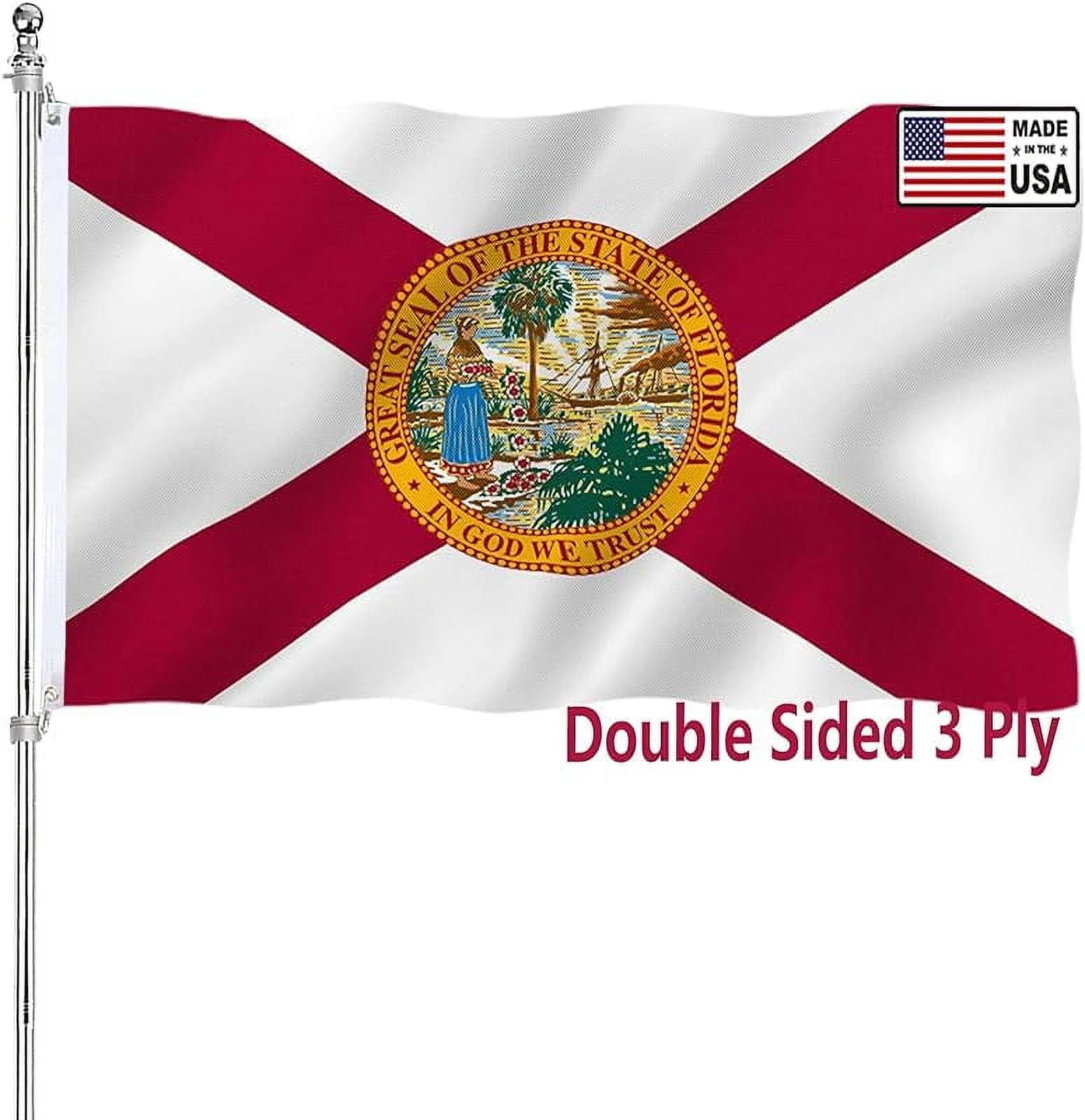 Florida State Flag Outdoor Double Sided State Flag Heavy Duty Vivid ...