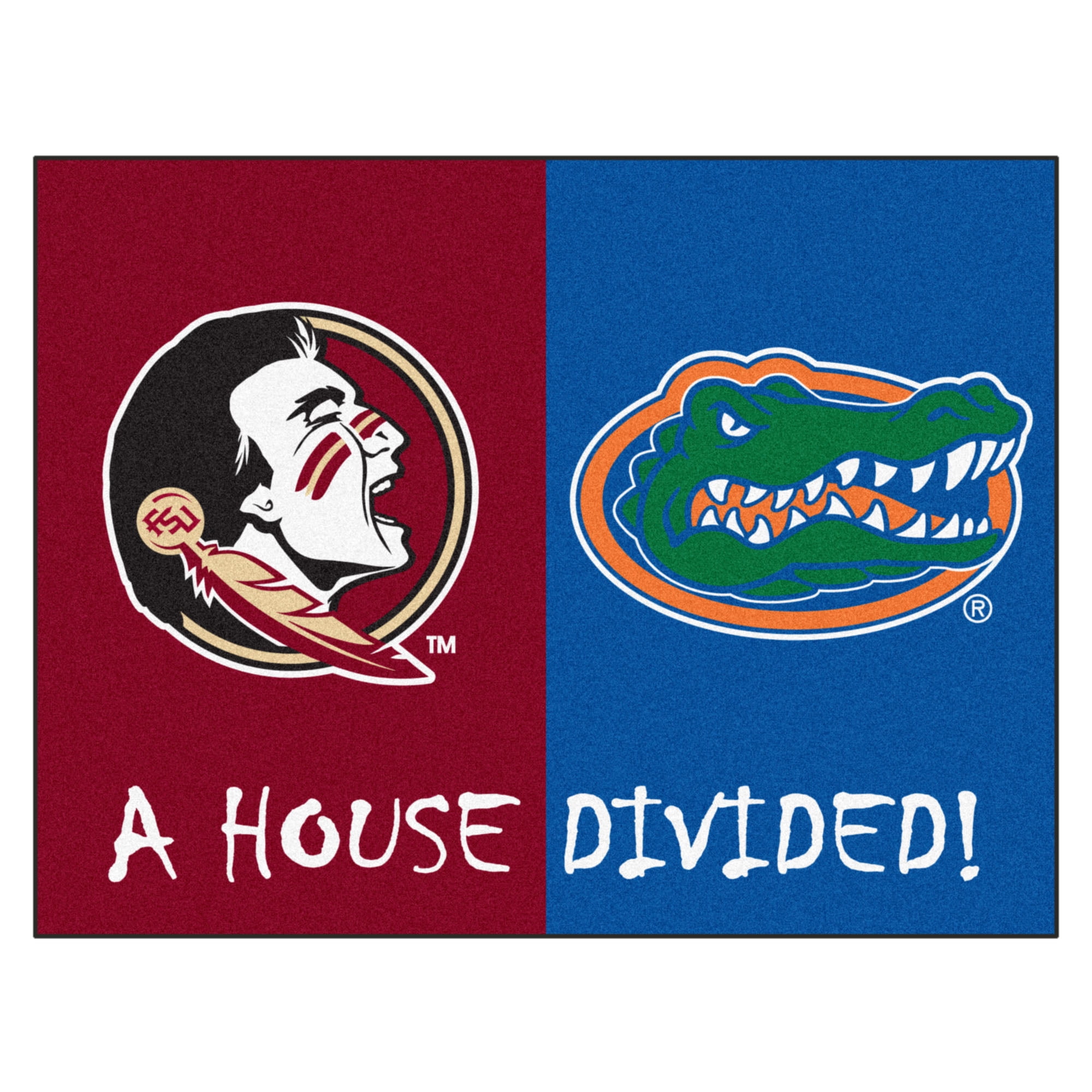 Florida State - Florida House Divided Rug 33.75"x42.5" - Walmart.com