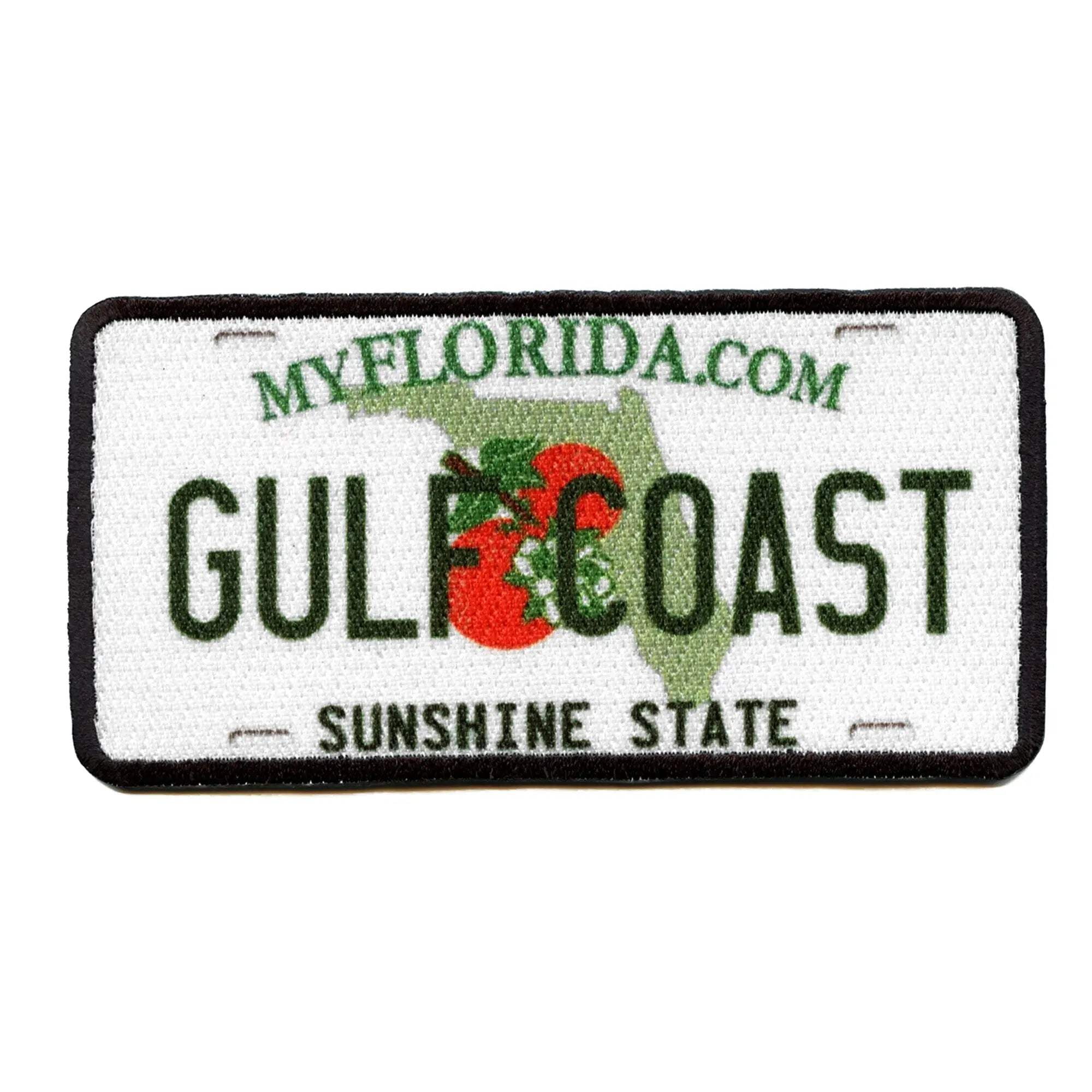 Florida State License Plate Patch Gulf Coast Sunshine Sublimated Iron ...