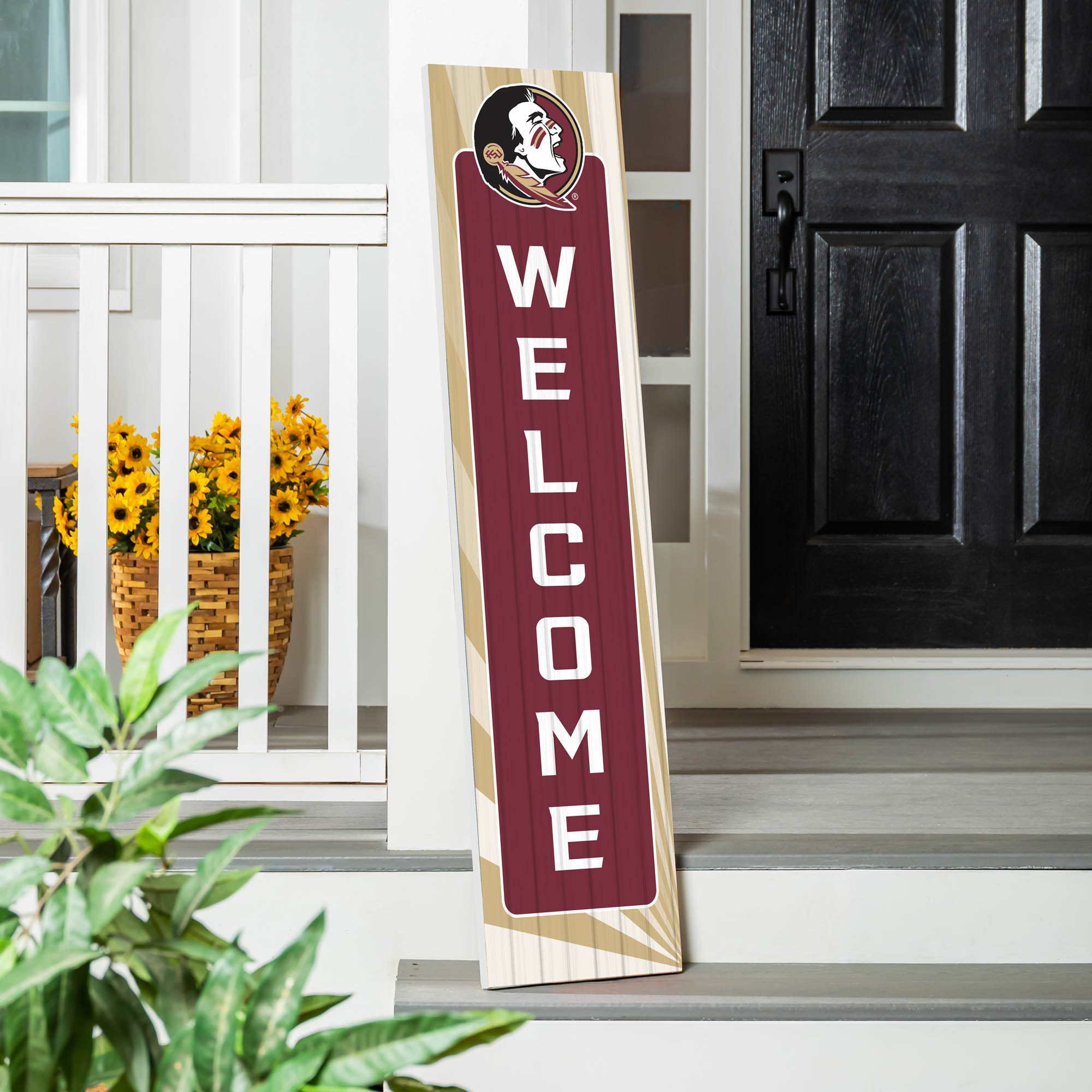 Florida State Seminoles 47" Color Waves Porch Leaner Welcome Wall Sign ...