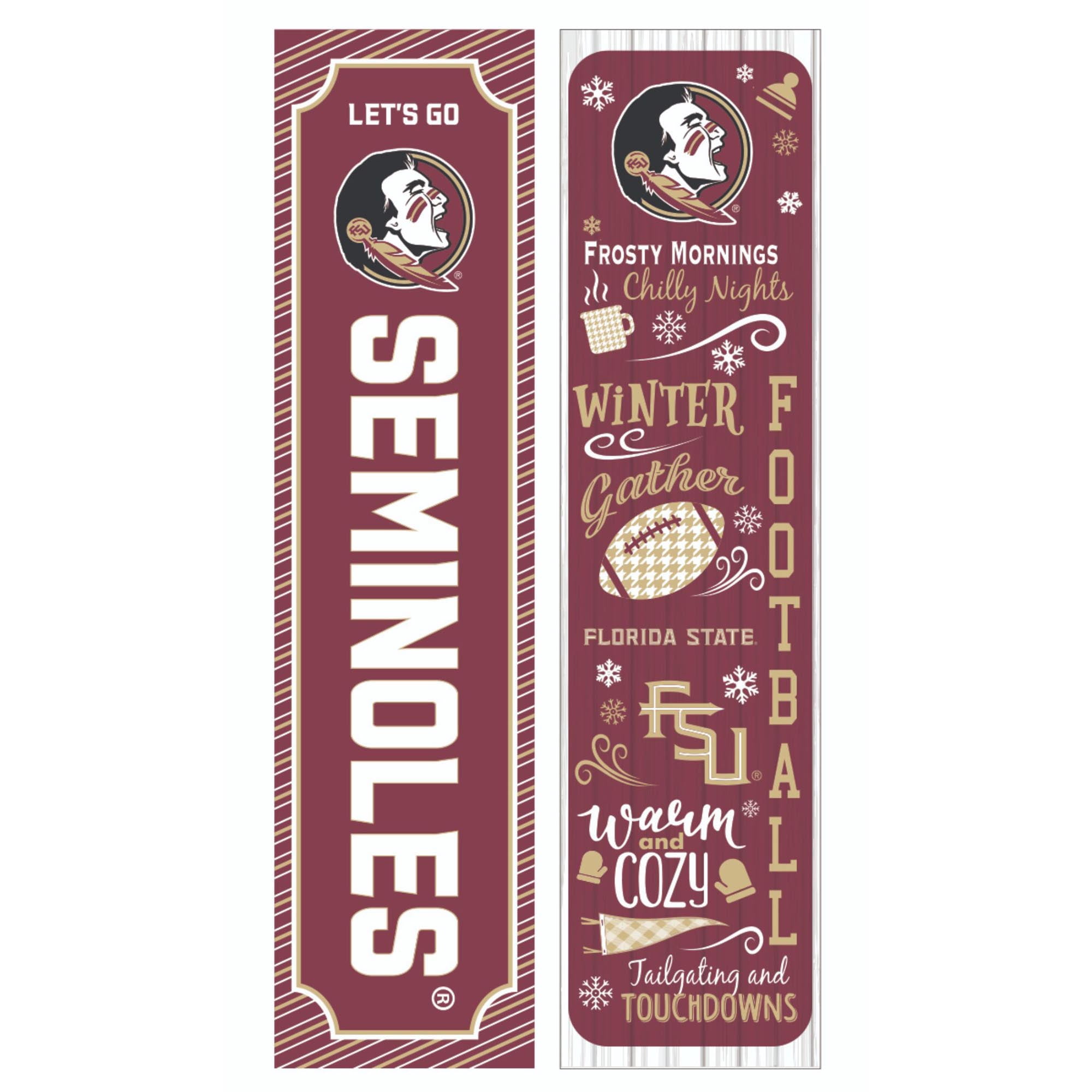 Florida State Seminoles 47" Double Sided Winter Leaner Fan Sign ...