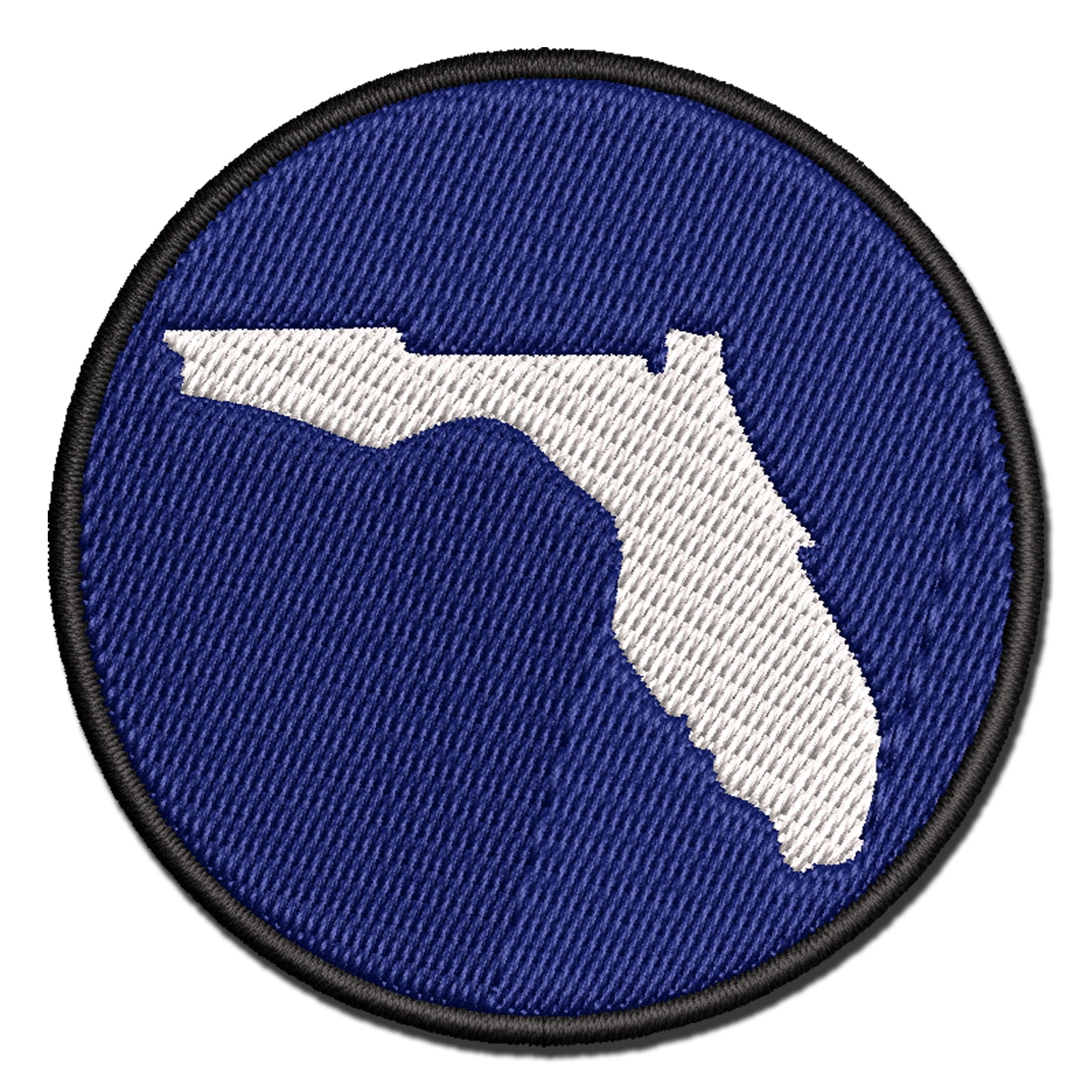 Florida State Silhouette Applique Multi-Color Embroidered Iron-On Patch ...