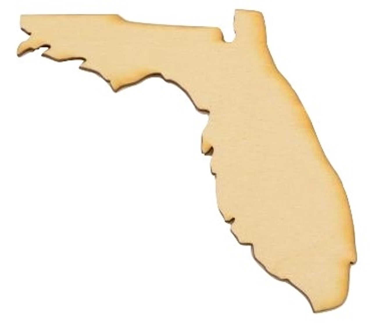 Florida State Wood Cutout (Large 19.5" x 17.75" Sold Individually, 1/4 ...