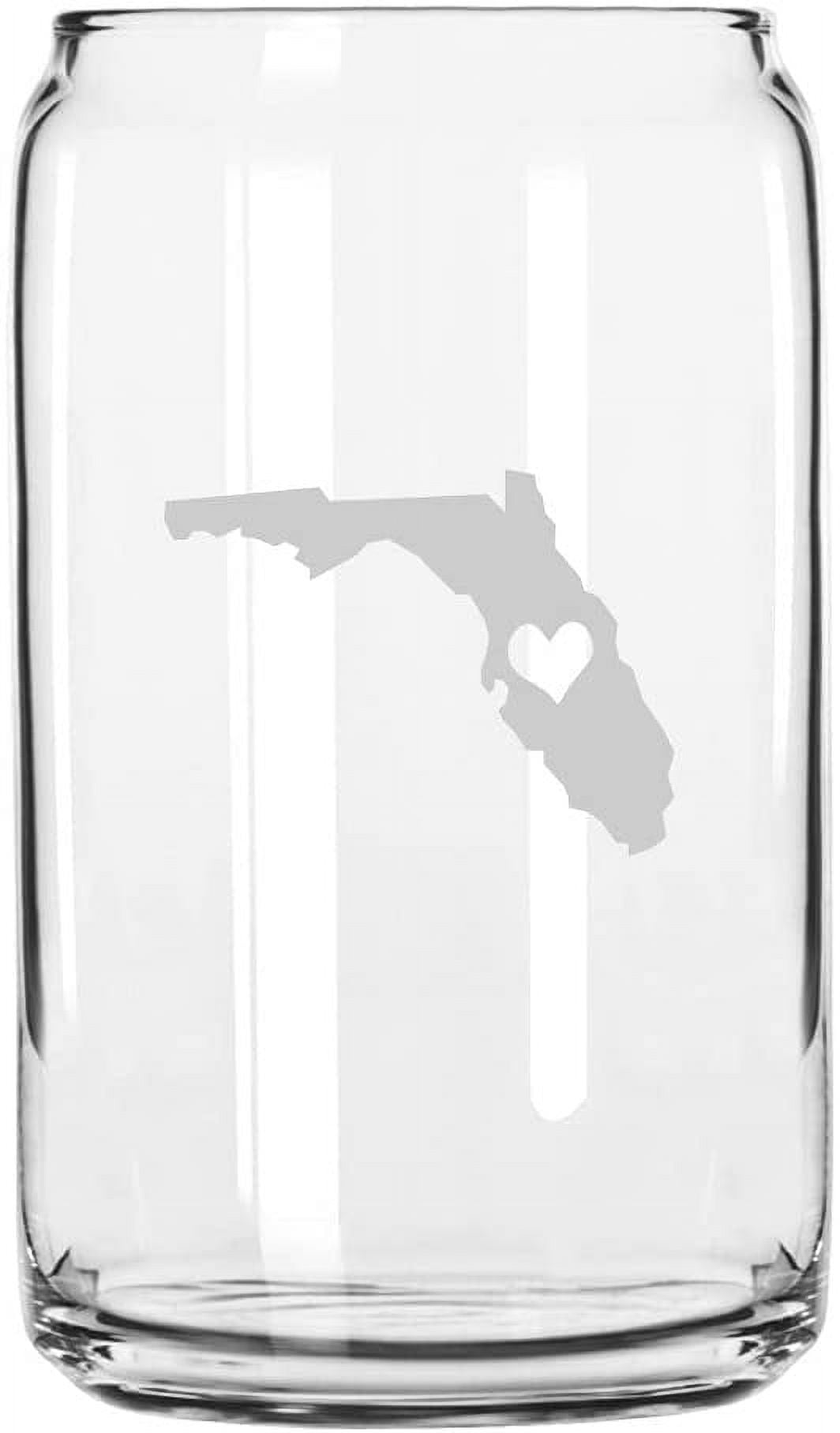 Florida States Etched 16oz Libbey Can Glass - Walmart.com