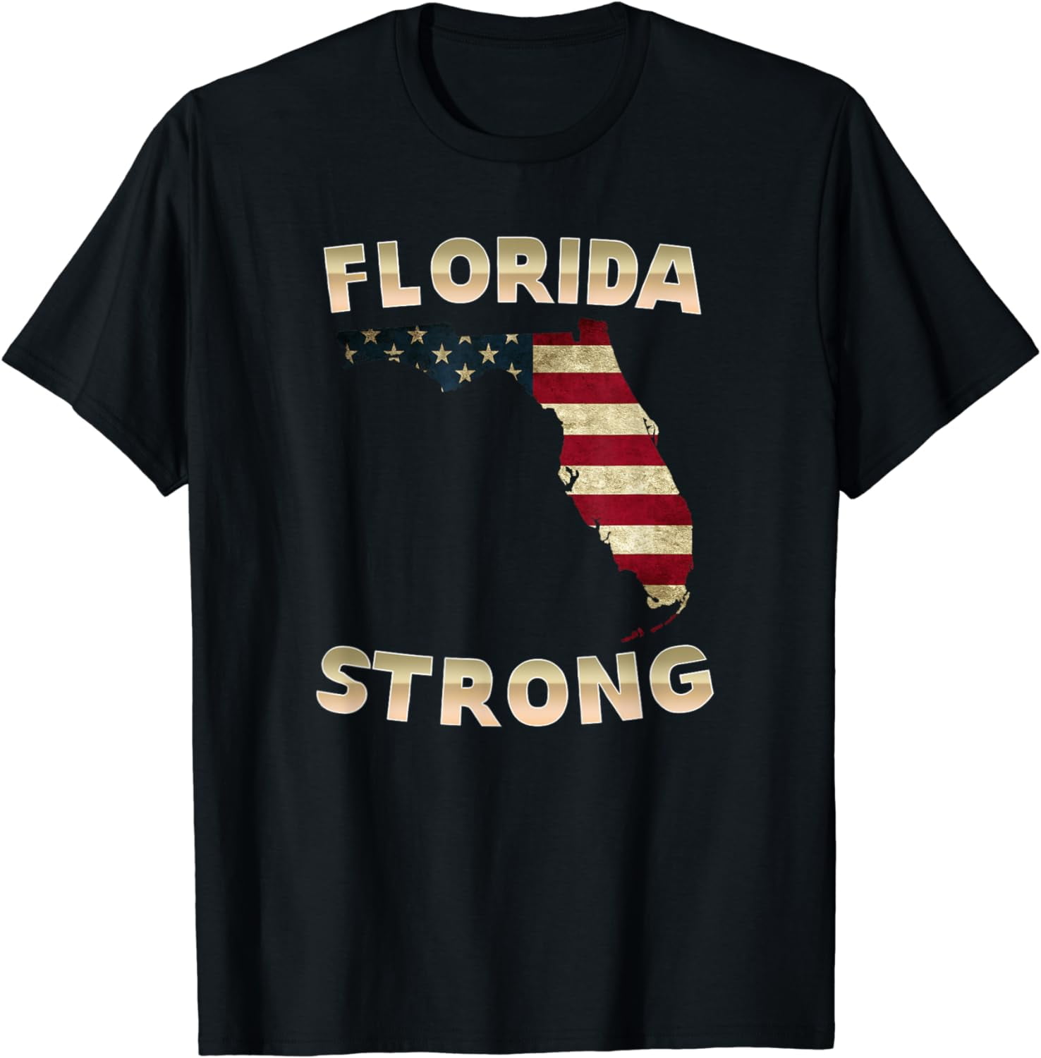Florida Strong American Flag Cool FL Flags for Men Women T-Shirt ...