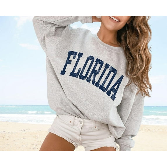Florida Sweatshirt | distressed Vintage Aesthetic sweatshirt | Soft ...