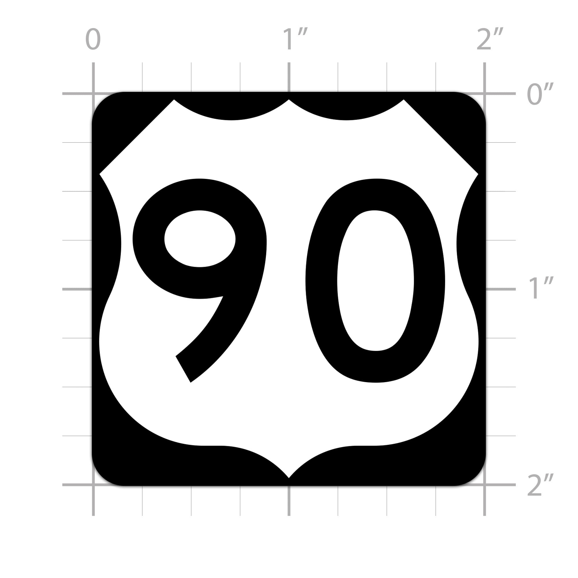 Florida US Route 90 Sticker for water bottle phone tumbler hard hatus90 ...