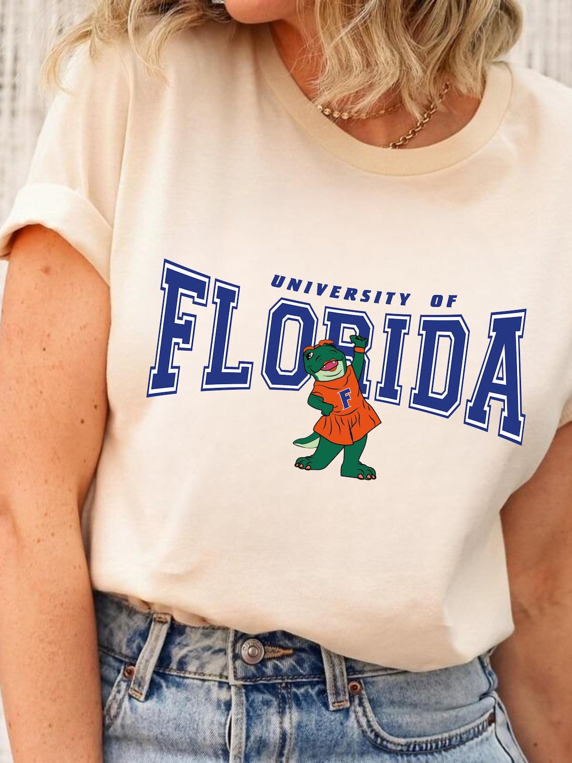 Florida University T shirt, Football Team Shirt, Florida Uni Tee, Gator ...