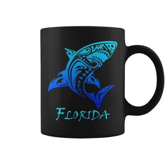 Florida Vacation Retro Shark Coffee Mug - Walmart.com