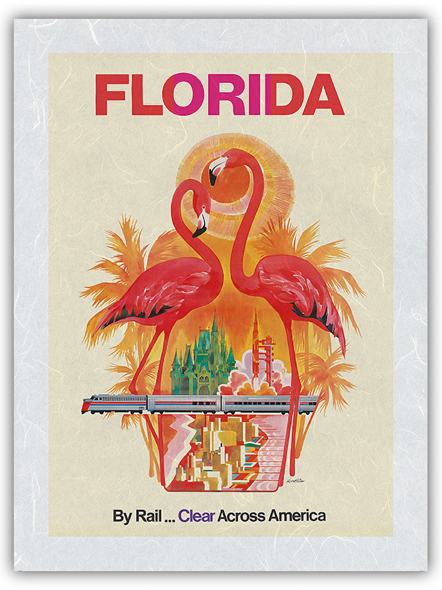 Florida - Walt Disney World - By Rail Clear Across America - Vintage ...