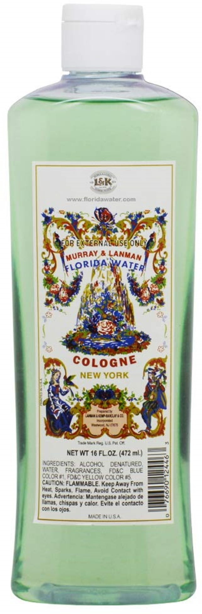 Florida Water, Mildly Scented Cologne, 16 oz - Walmart.com
