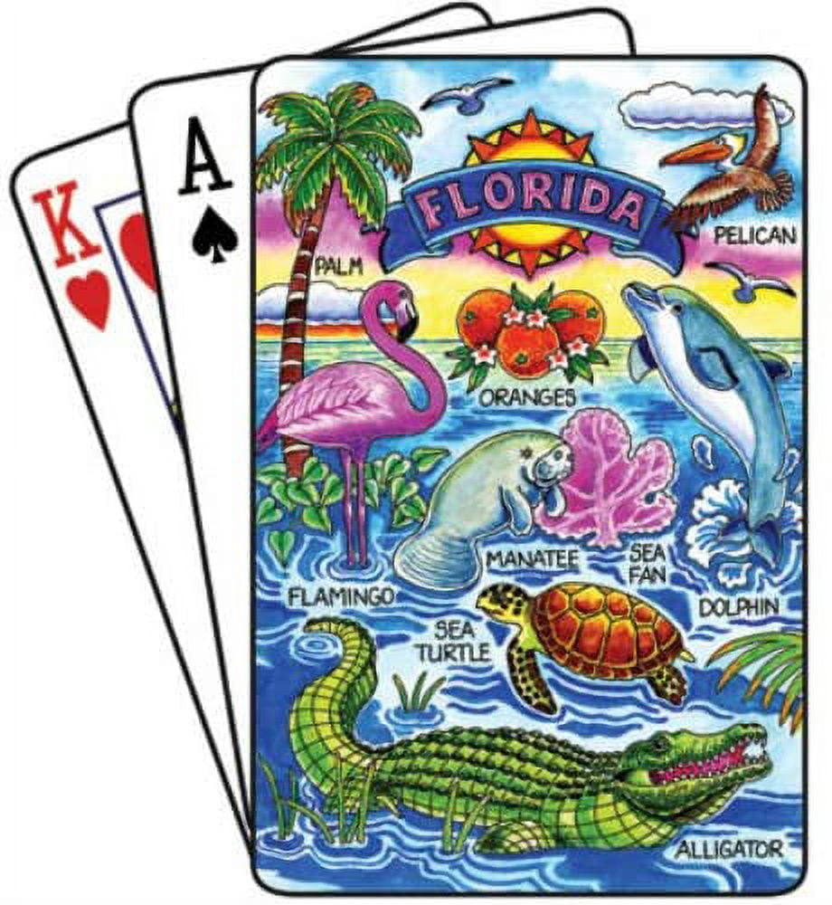 Florida Wildlife Scene Collectible Souvenir Playing Cards - Walmart.com