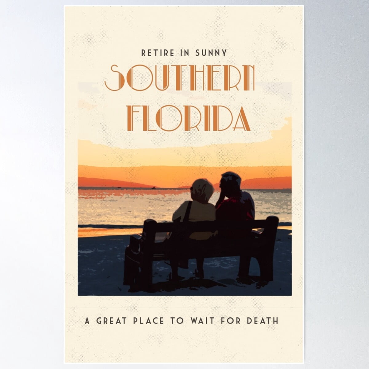 Florida - You'Re Nearly There Poster Wall Art, Modern Wall Decor For ...
