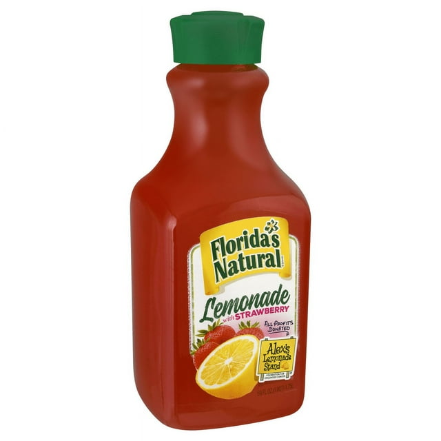 Florida's Natural Lemonade with Strawberry, 59 oz plastic bottle ...