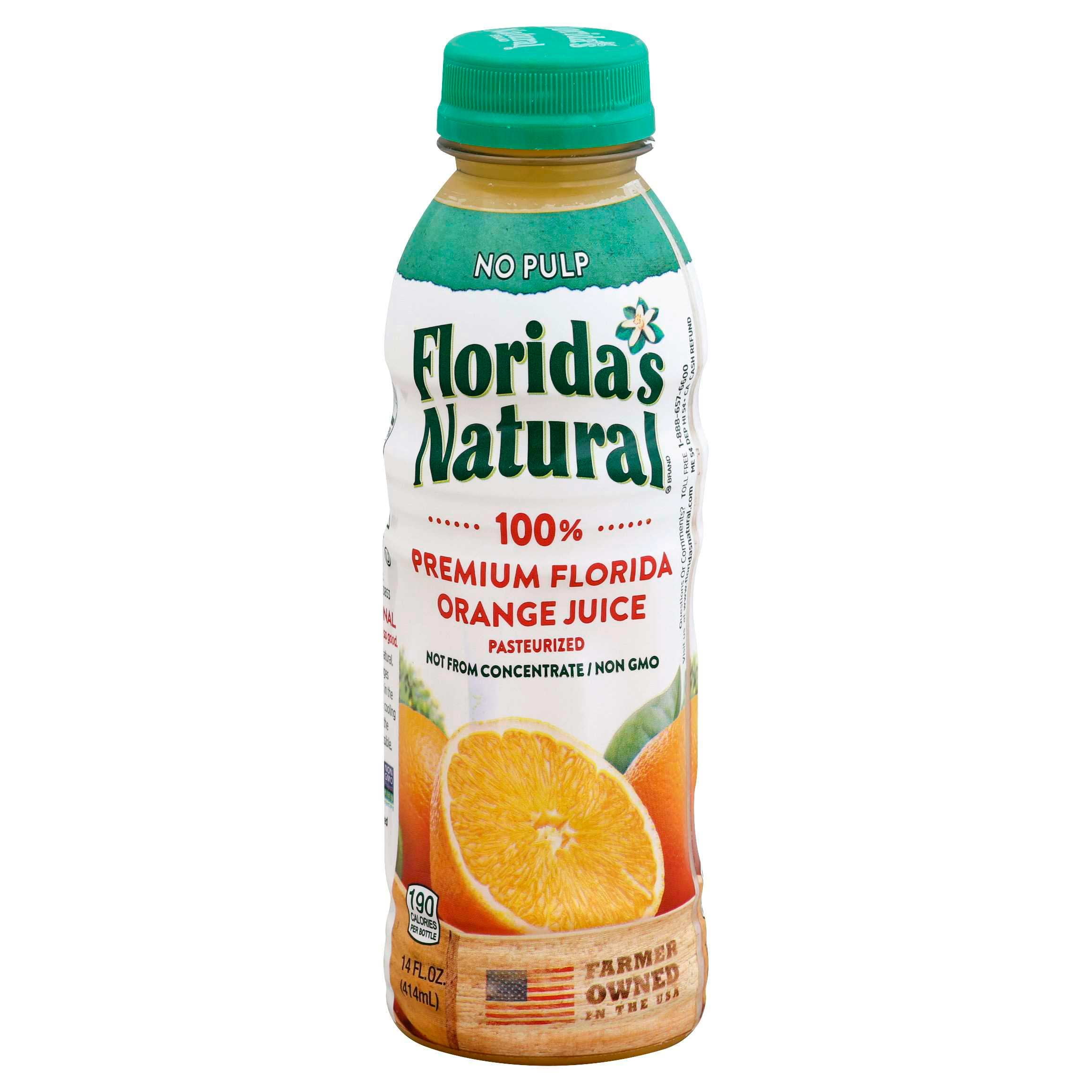Floridas Natural Orange Juice, 14 Fluid Ounce -- 12 per case. - Walmart.com