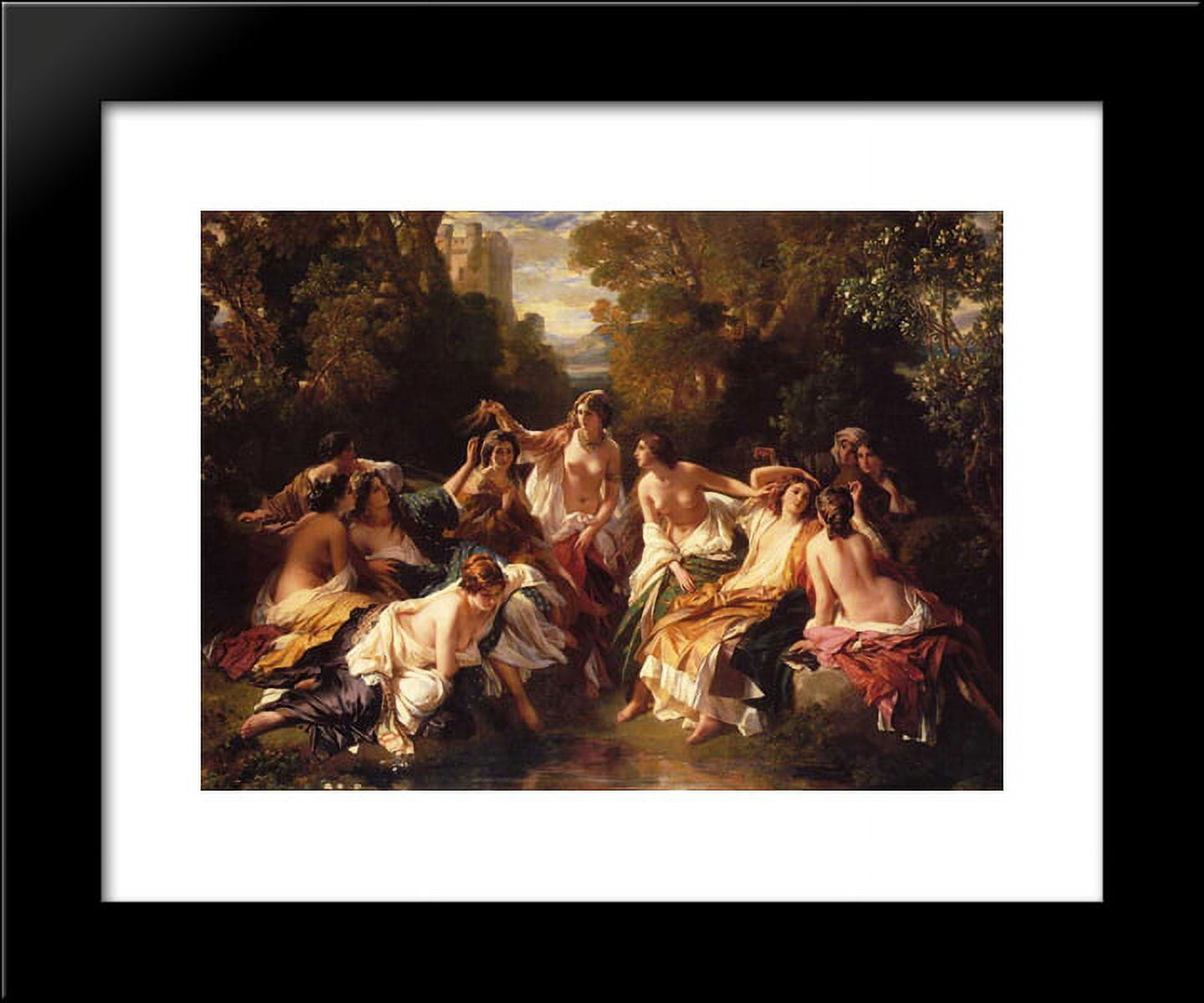 Florinda 20x24 Framed Art Print by Franz Xaver Winterhalter - Walmart.com