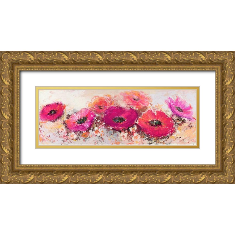 Florio, Luigi 24x11 Gold Ornate Wood Framed with Double Matting Museum ...