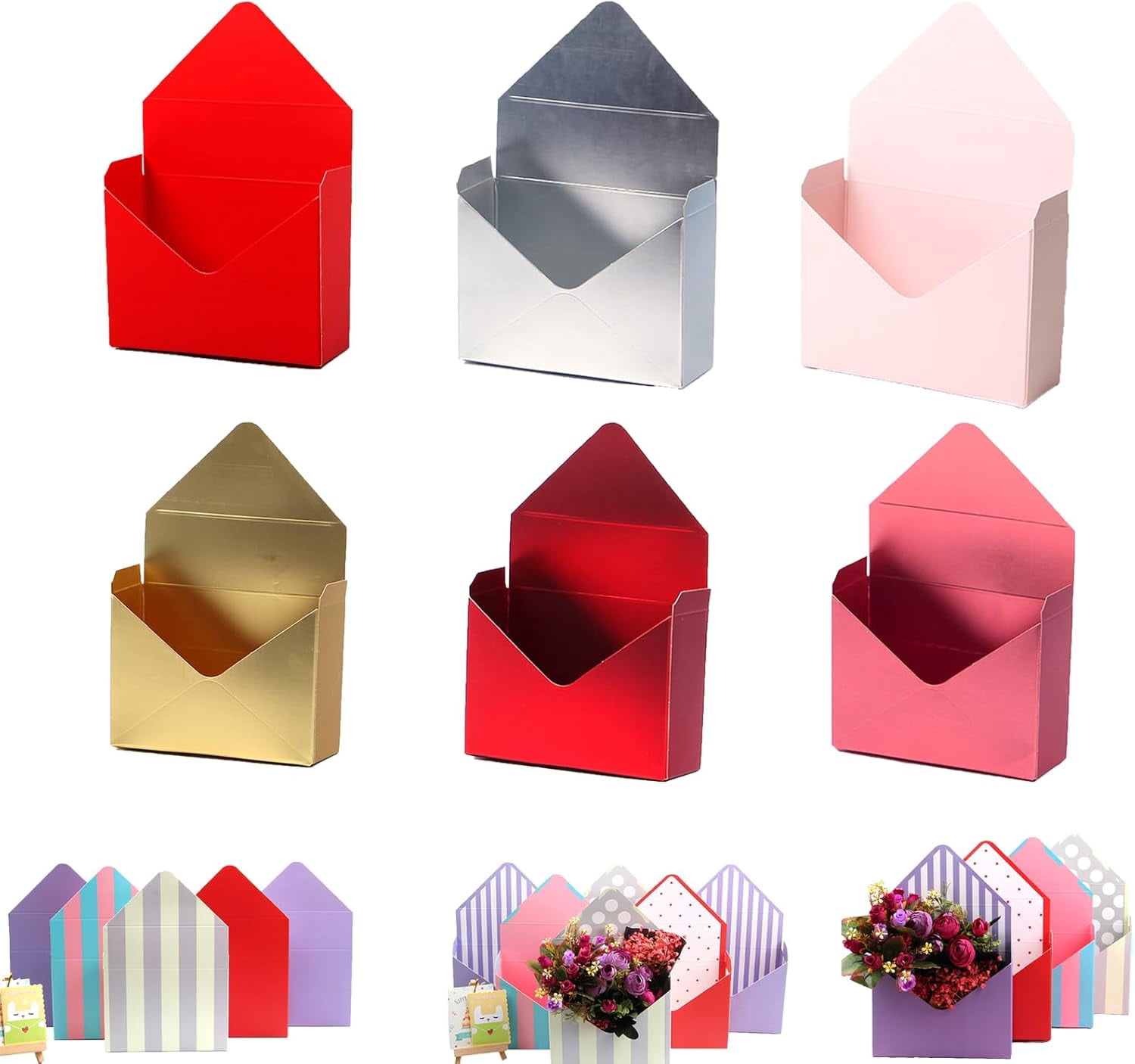 Florist Bouquet Envelope Boxes - 6Pcs Valentine Envelope Boxes ...