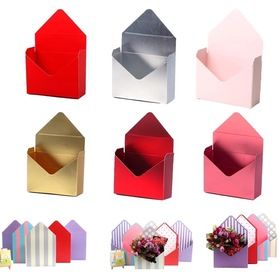 Florist Bouquet Envelope Boxes - 6Pcs Valentine Envelope Boxes ...