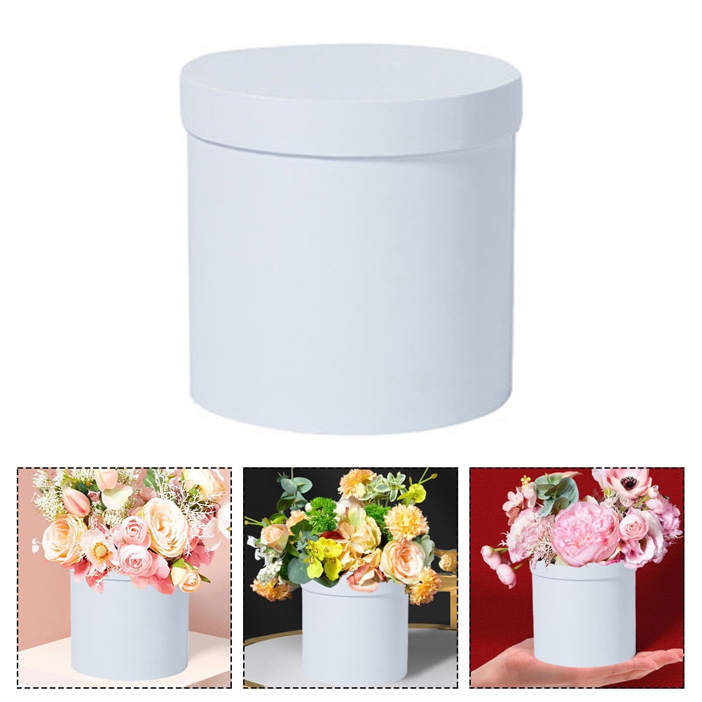 Florist Bouquet Packaging Gift Box Round Paper Boxes with Lid ...