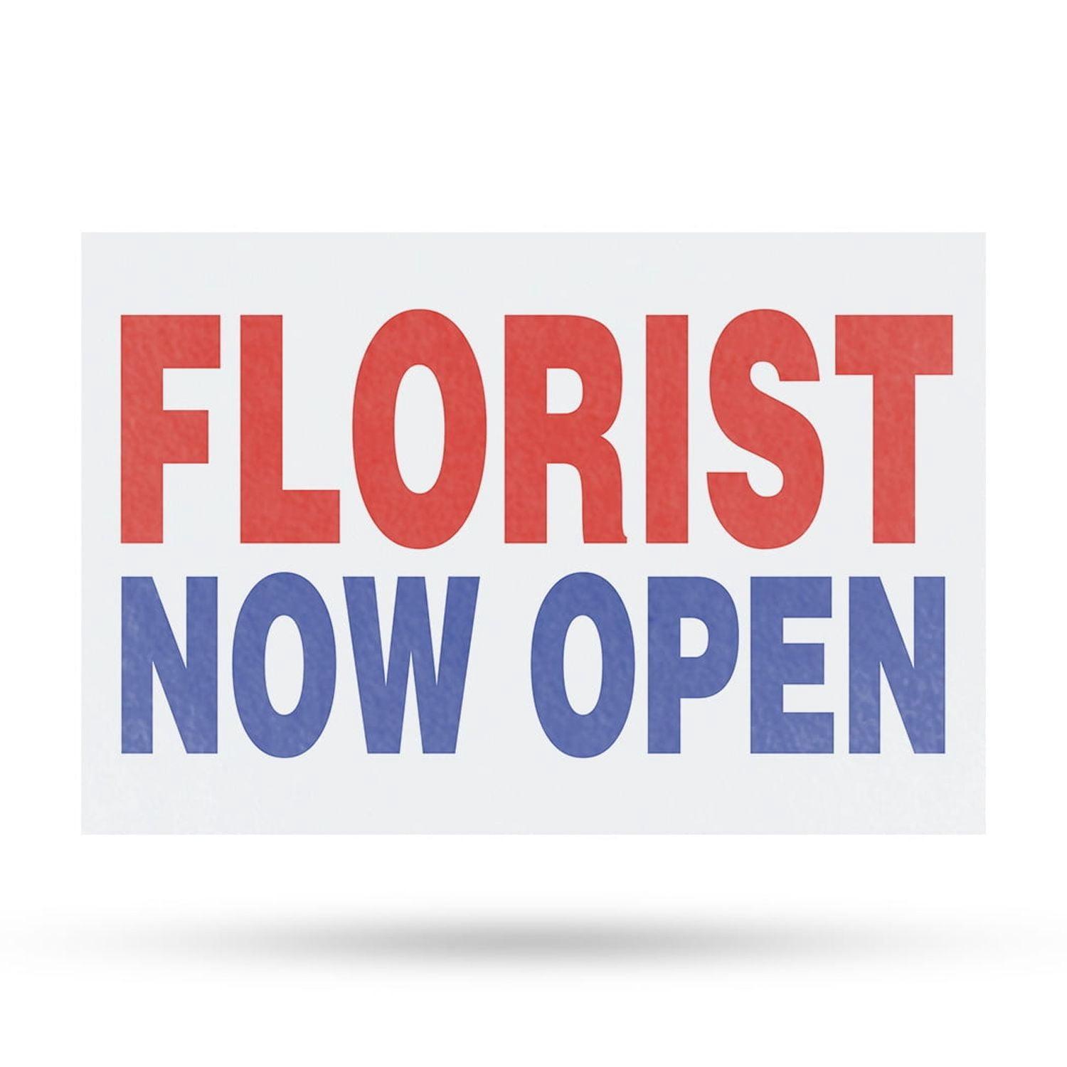 Florist Now Open Vinyl Decal 18 Inch x 24 Inch Weatherproof Heavy-Duty ...