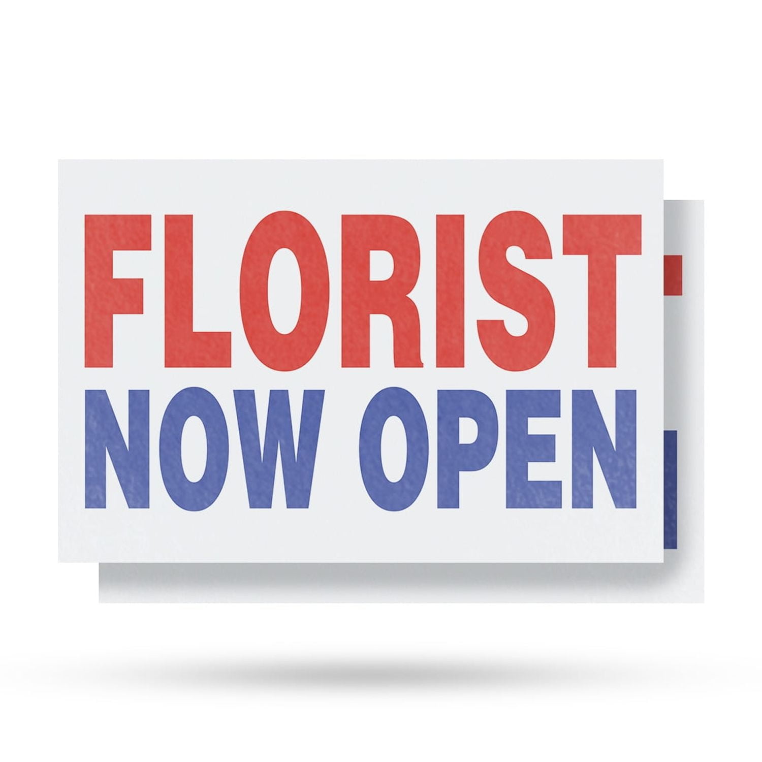 Florist Now Open Vinyl Decal 2 Pack of 12 Inch x 16 Inch Weatherproof ...