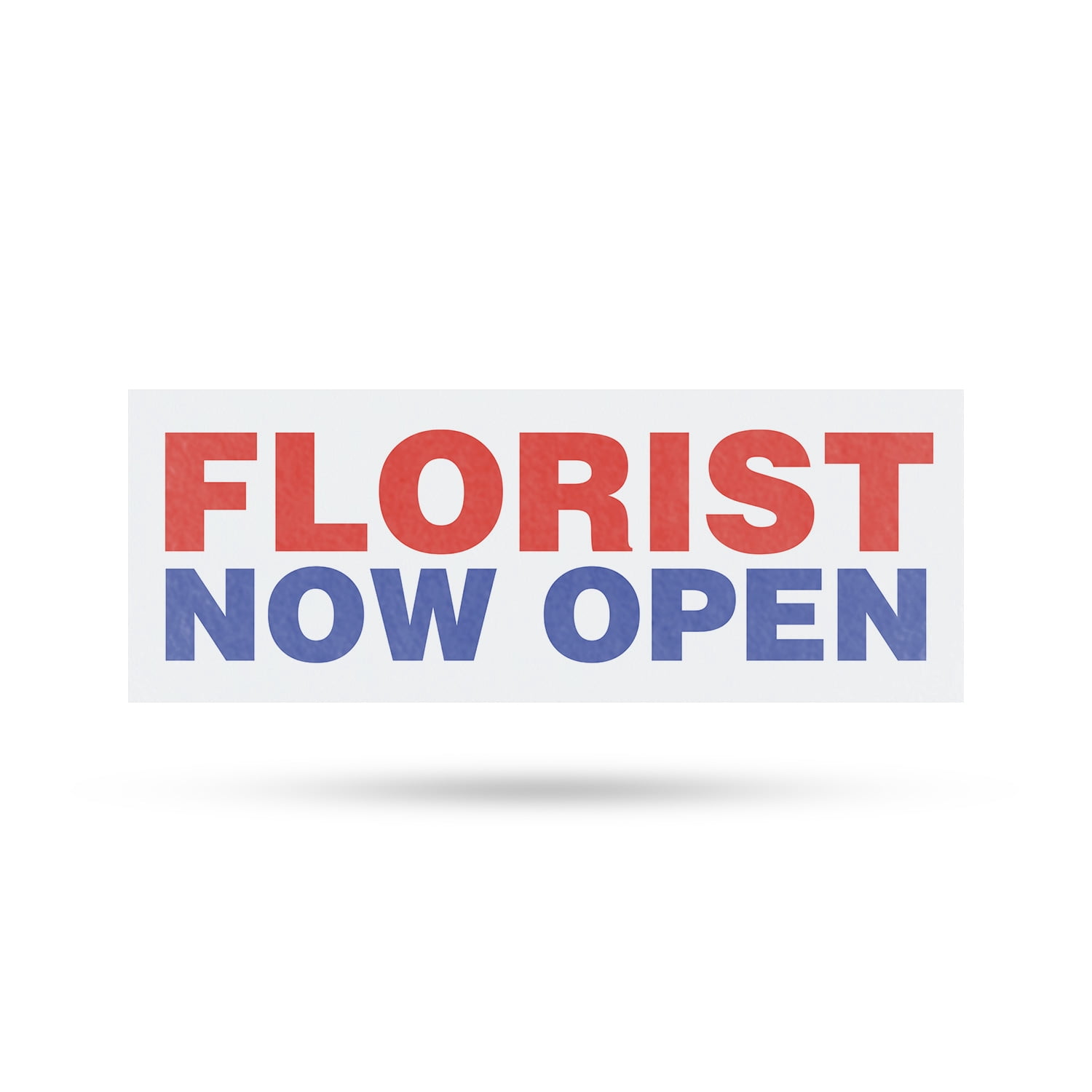 Florist Now Open Vinyl Decal 36 Inch x 14 Inch Weatherproof Heavy-Duty ...