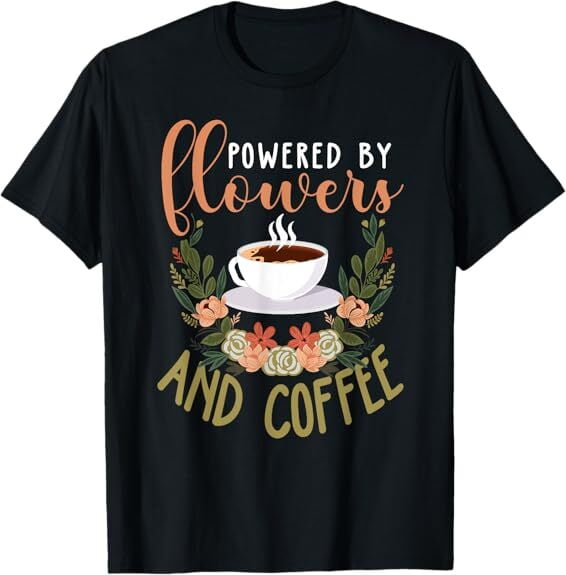 Florist Shirt Funny Coffee Lover Floral Designer Gift Design Size S to ...