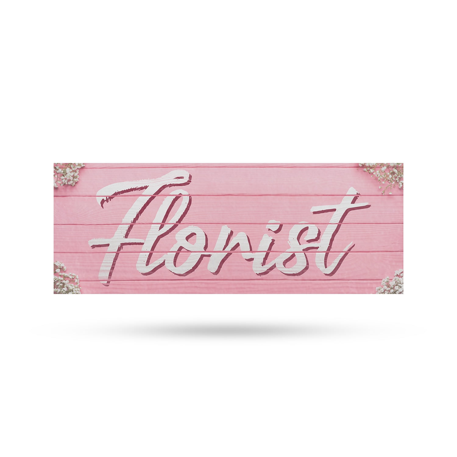 Florist Vinyl Decal 24 Inch x 9 Inch Weatherproof Heavy-Duty Adhesive ...