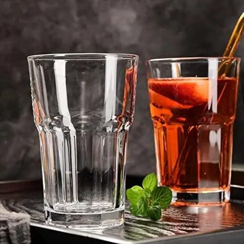 Floriya Juice Glass Water Glass Set of 6 300 ML Highball Drinking ...