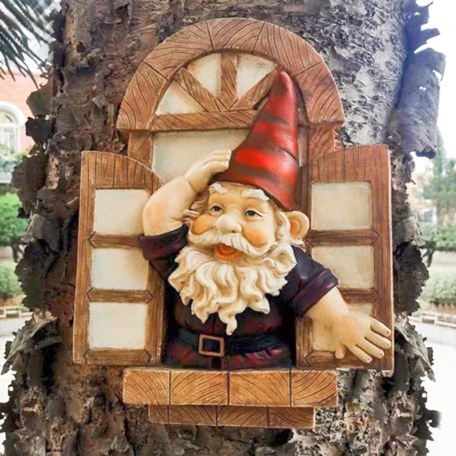 Floryden Garden Gnomes Tree Hugger, Tree Face Garden Gift, Garden ...
