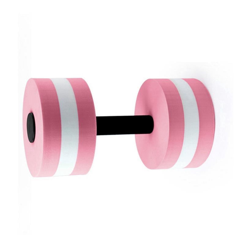 Floseru Pink Dumbbell EVA Foam, Water Aerobics Exercise Dumbbell Non ...