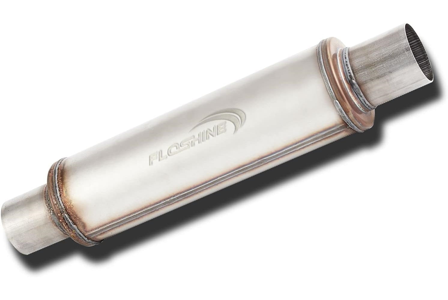 Floshine 3" Exhaust Muffler,3" inlet/outlet, Universal 20" Overalll ...