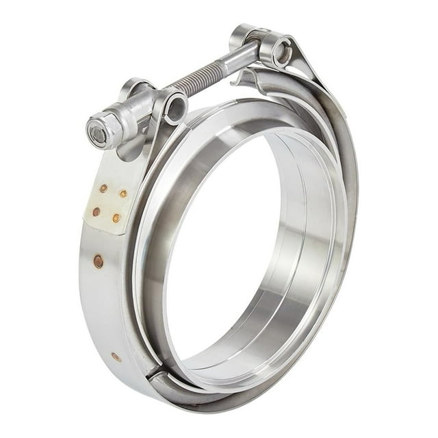 Floshine 304 Stainless Steel 4" V Band Clamp, 2 Male Female Flange ...