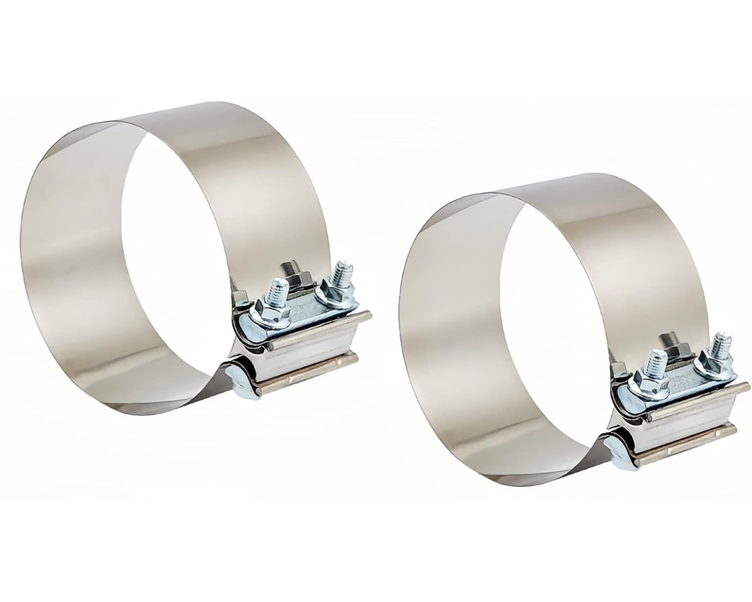 Floshine 6" Butt Joint Band Clamps,Exhaust Muffler Clamp 2 PCS，6 in ...