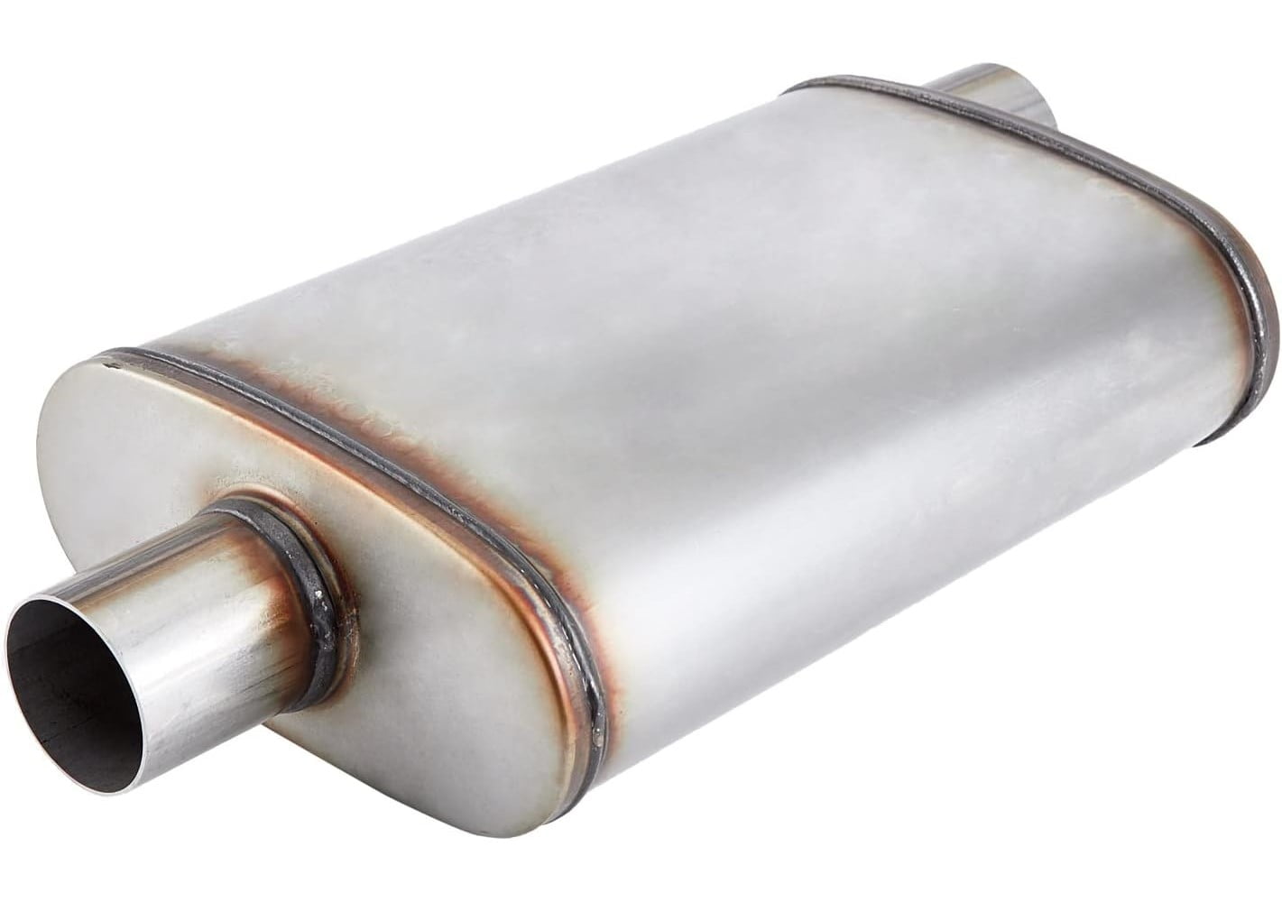 Floshine Universal Stainless Muffler,3 inch inlet/3 inch outlet ...