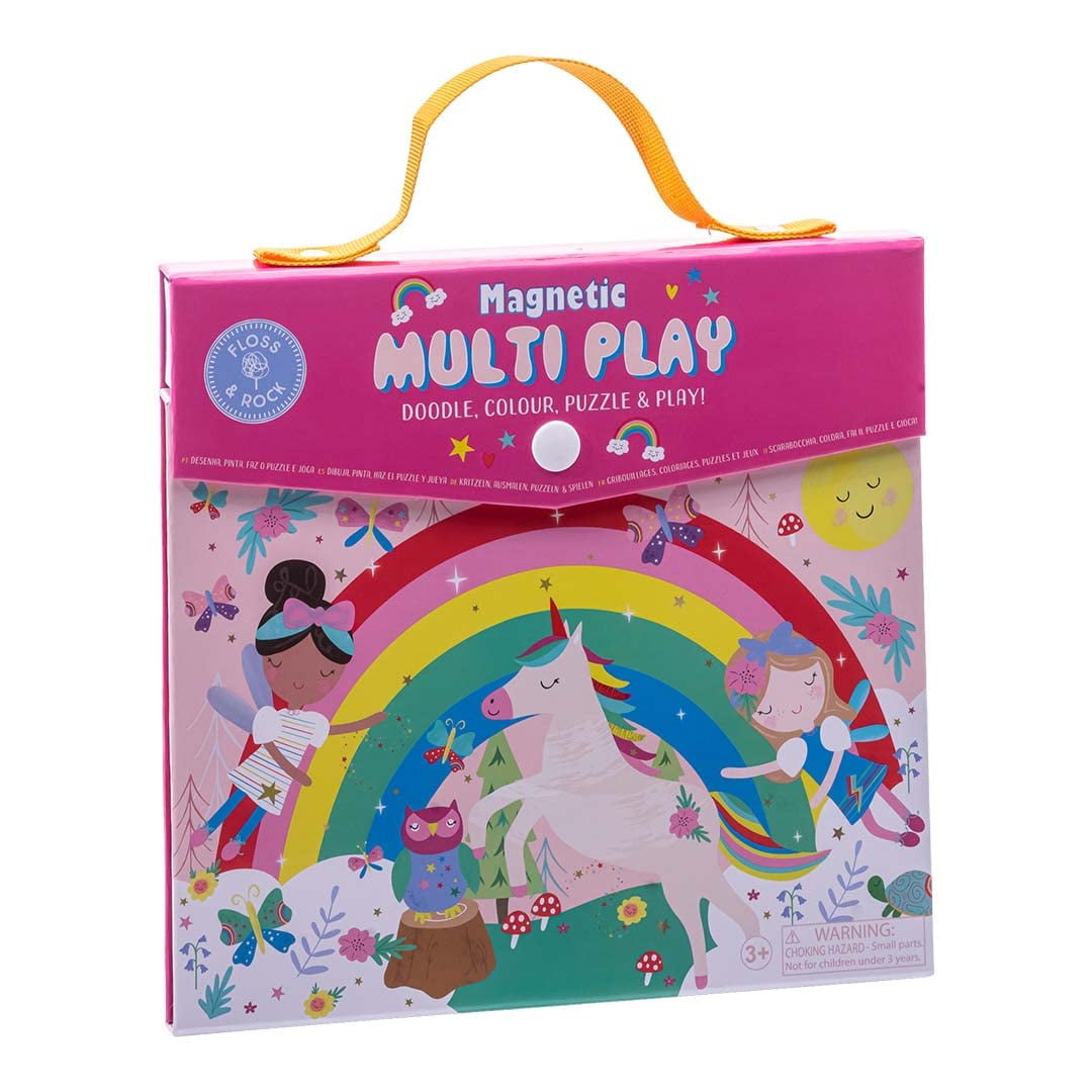 Floss & Rock Rainbow Fairy Magnetic Lotto Bingo Kids Game Set with 20 ...